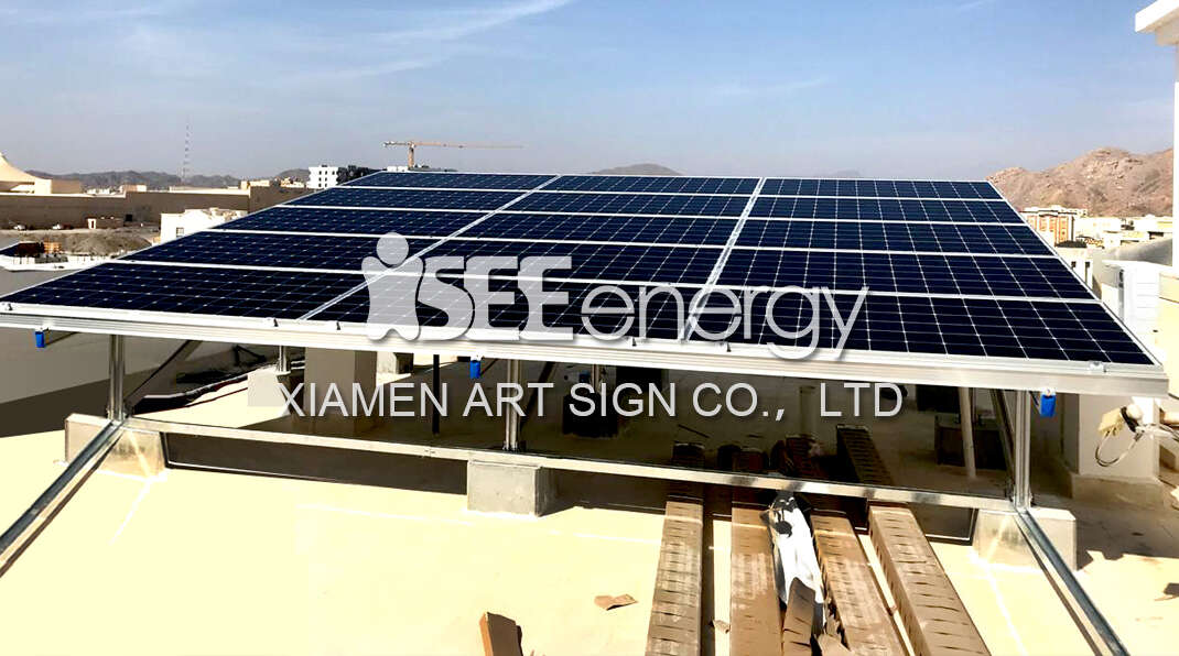 Aluminum Ground Mounting System On Flat Roof With Concrete Block-www ...